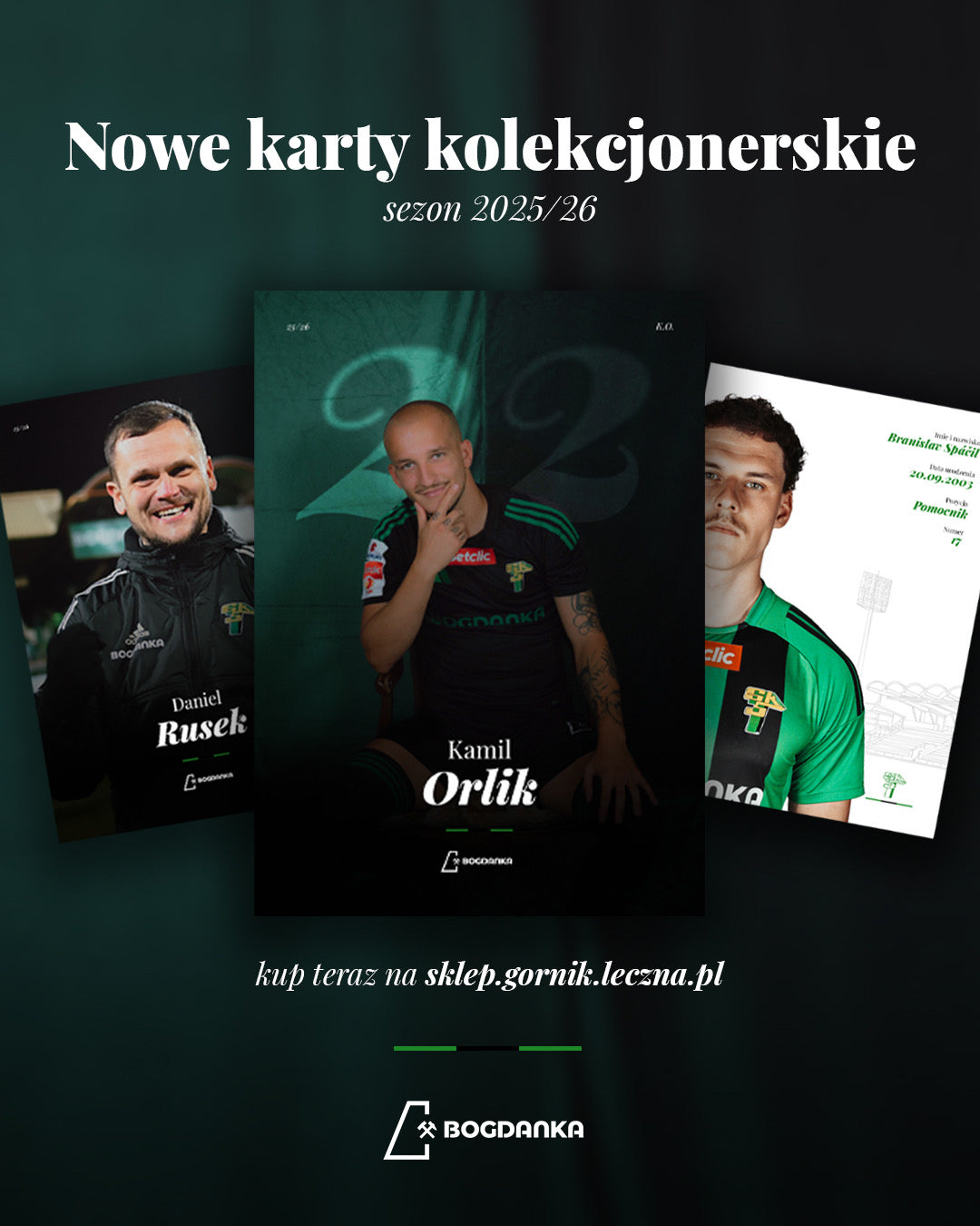 Karty kolekcjonerskie 2025/26 – Górnik Łęczna